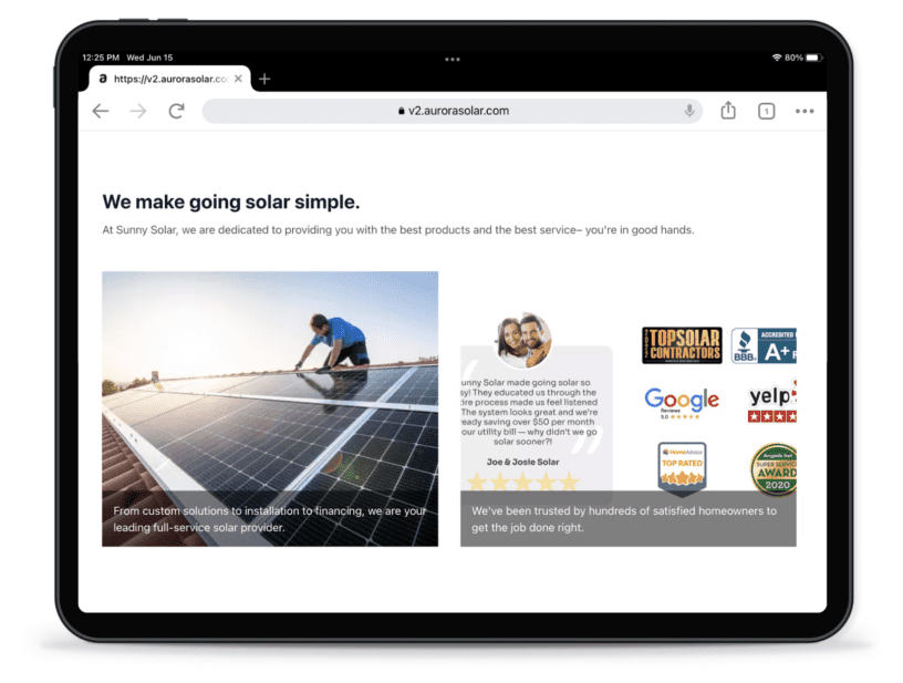 Want your solar proposal to stand out? Customize it | Aurora Solar